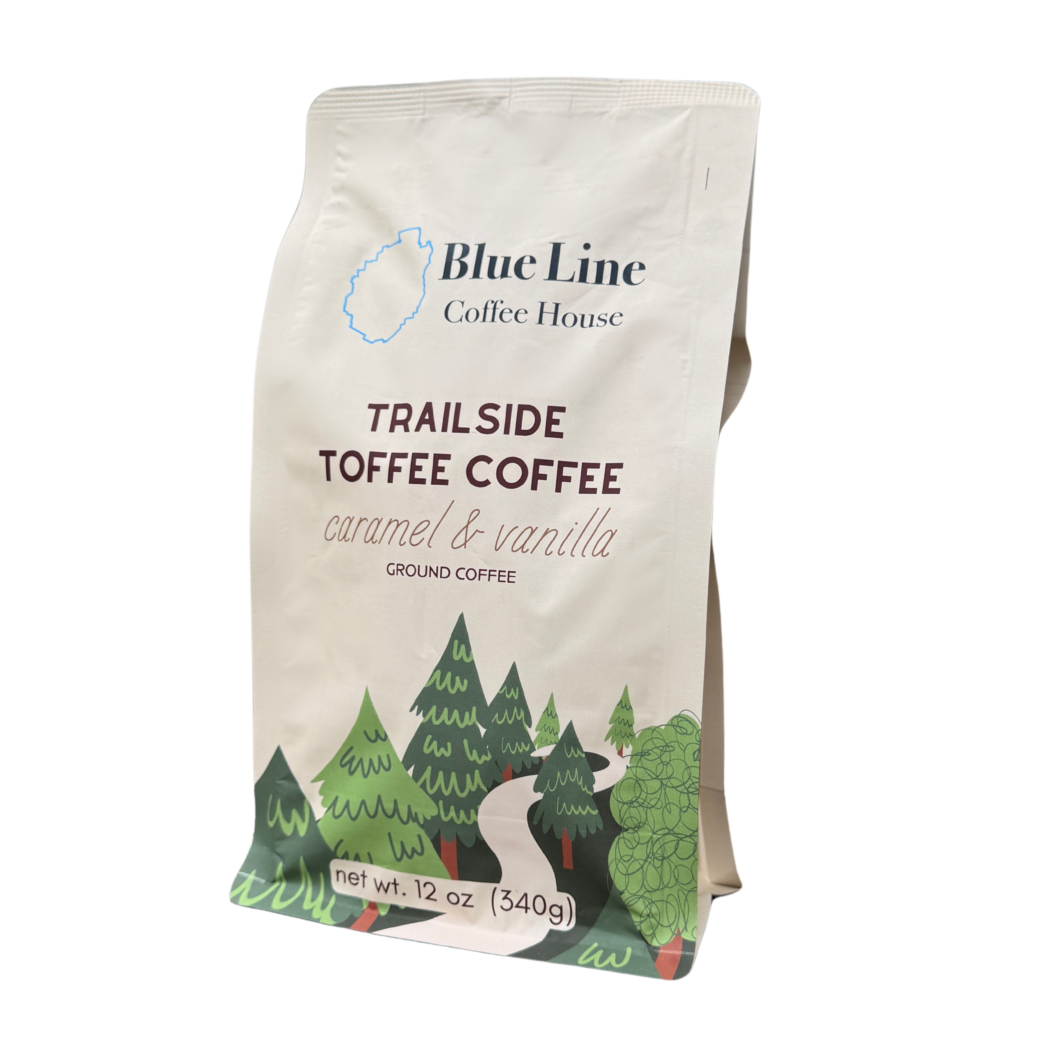 Trailside Toffee Coffee Ground - 12 oz | Blue Line Coffee House
