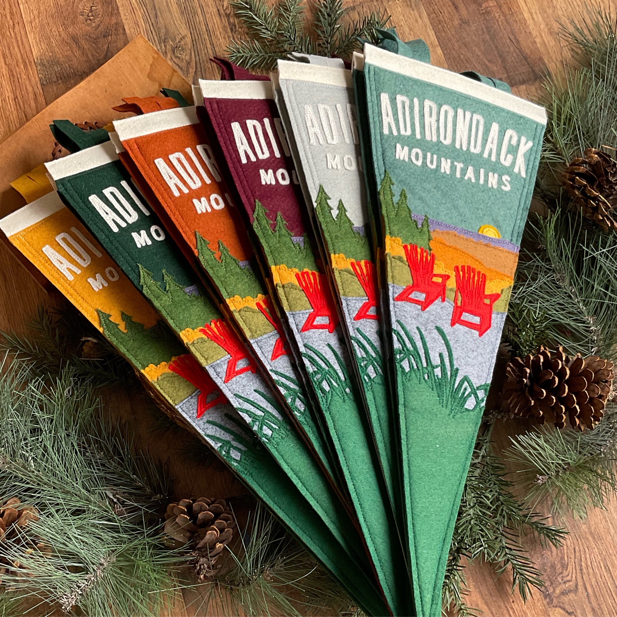 Pennant- Adk Chair View Vertical | Blue Line Coffee House